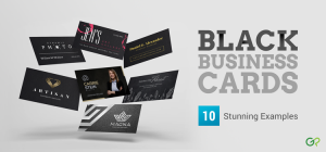 10 Stunning Examples of Black Business Cards – GotPrint Blog